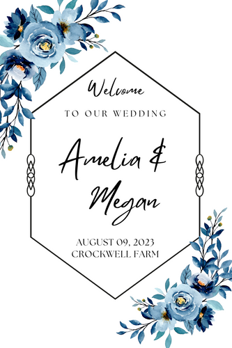 Amelia & Megan Range - Welcome Sign | Misscarlysleandco