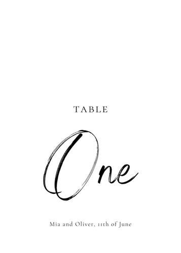 Table Number Example 17 | Misscarlysleandco
