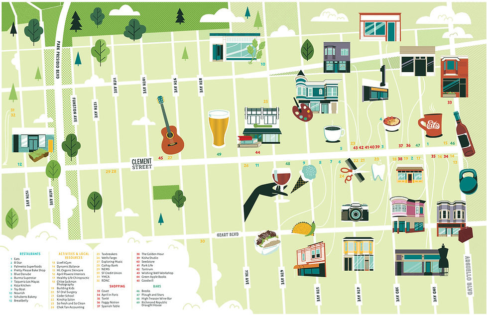 MAP | Clement Street SF