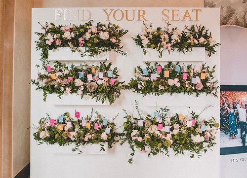 Large Planter Wall Seating Chart 8ft by 8ft | oceanhawksrentals