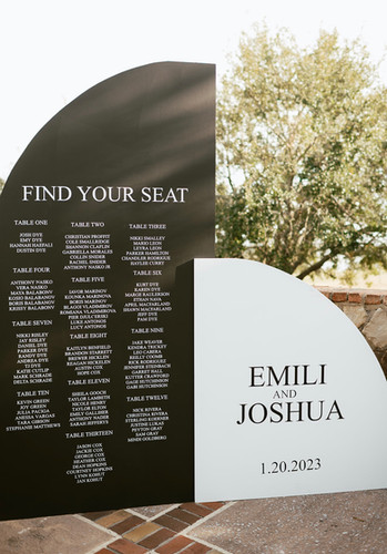 Michelle Double Curved Seating Chart | oceanhawksrentals