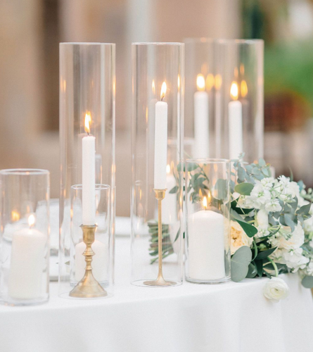 Glass Candlestick Covers | oceanhawksrentals
