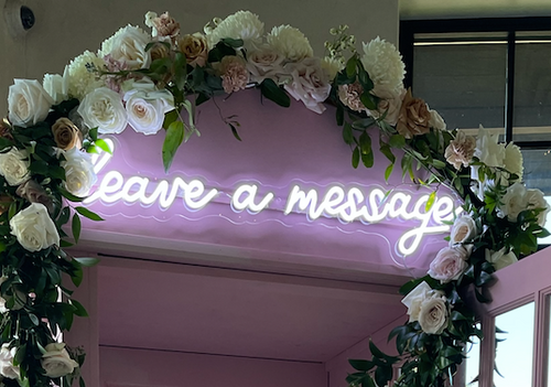 Leave a Message neon sign | oceanhawksrentals