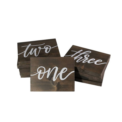 Rustic Wood Table Numbers | oceanhawksrentals