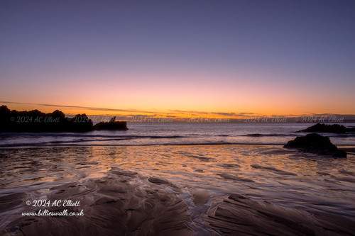 Sharrow Beach reflected light | Billie's Walk Photography