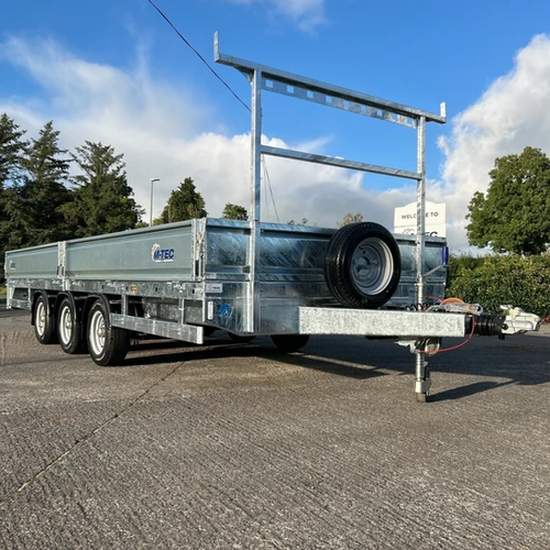 M-Tec 14ft x 6.6ft Tri Axle Flatbed Trailer | R.D Agri