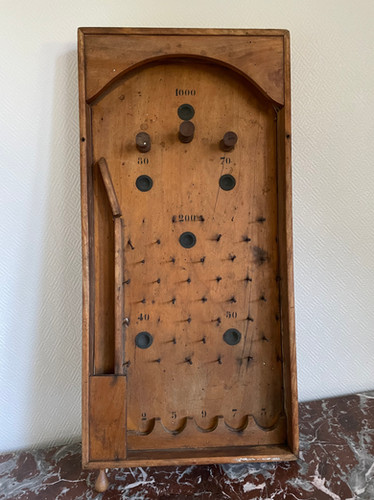 ancien petit FLIPPER de table en bois début XX jeu bistrot | mon futur ...