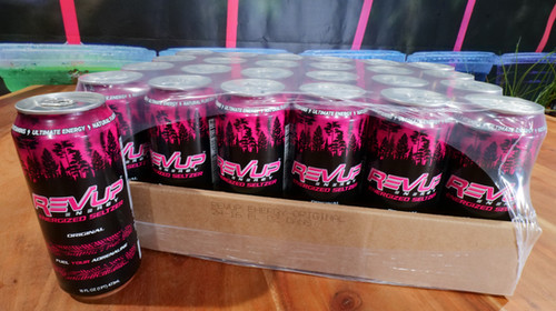 REVUP Energized Seltzer - Cane Sugar - 16 fl.oz. can - 24 pack | REVUP ...