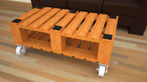 Mobile 1x2 Coffee Table | everdesignworks