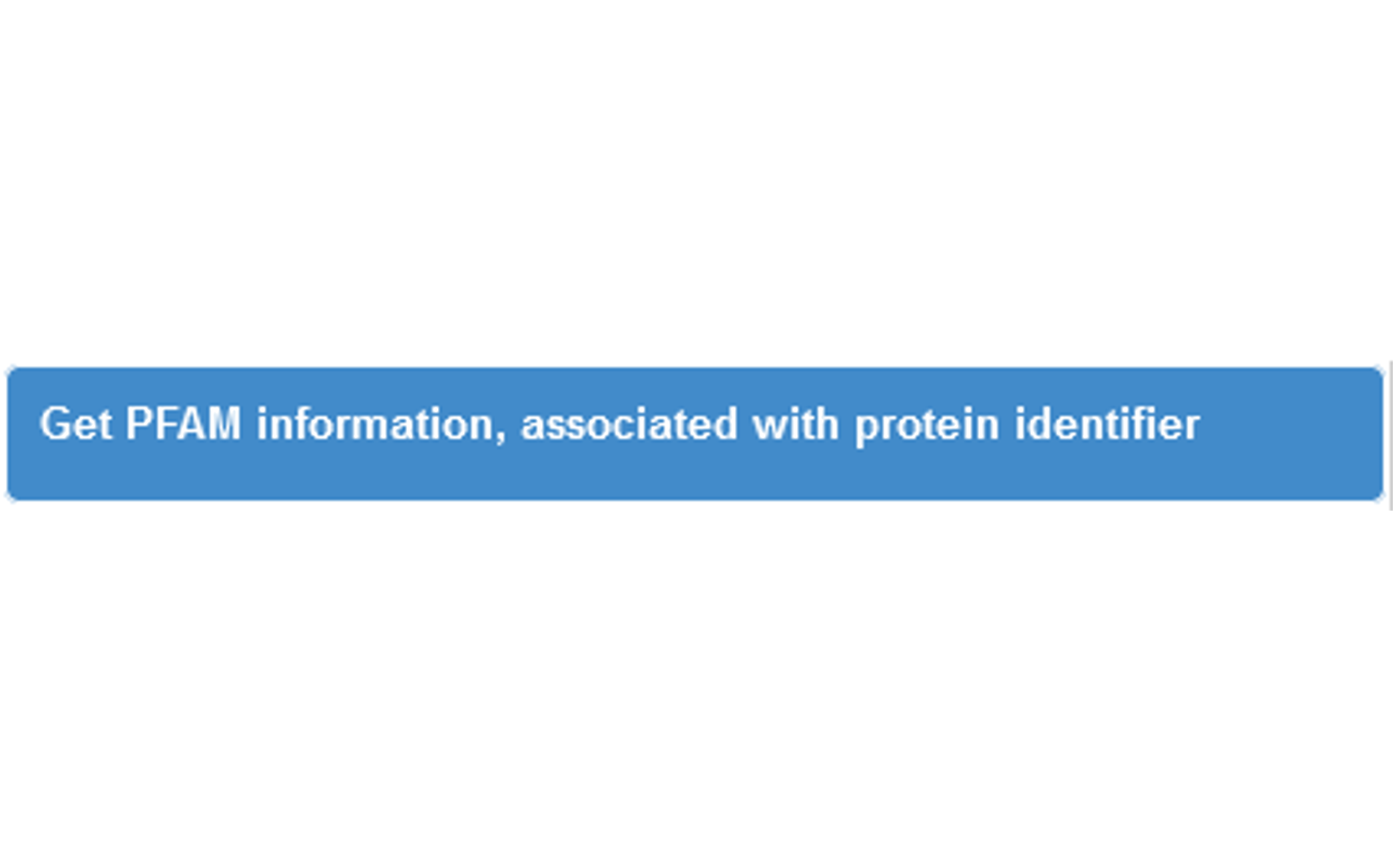 Get PFAM information(by Protein)