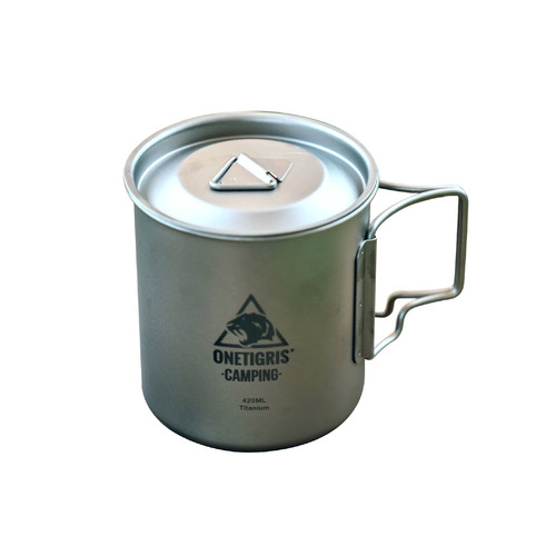 Titanium Mug with Lid (420 ml) | Full Camp Shop