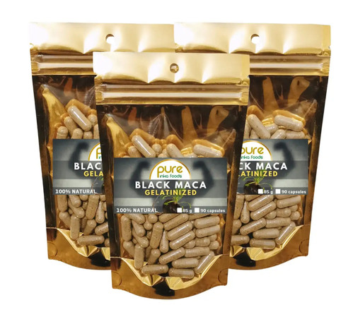 Black Maca Caps - Free Shipping | Pure Inka Foods