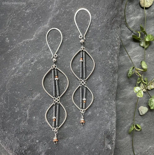Long Helix Earrings | Bluce Designs