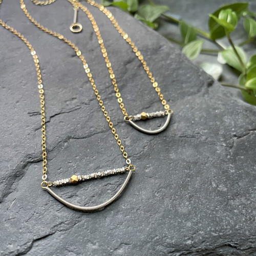 Half Helix Necklace - Pure Silver | Bluce Designs