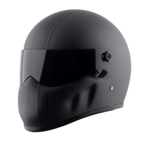 DOT XR RACING CARBON HELMET (D-RING ,DULL WITH BLACK STRIPES) | Classic ...