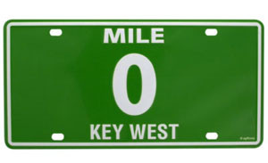 MILE MARKER 0 LICENSE PLATE | tradegoods