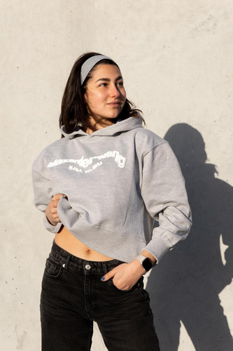 Relaxed puff print hood | Suga and spice