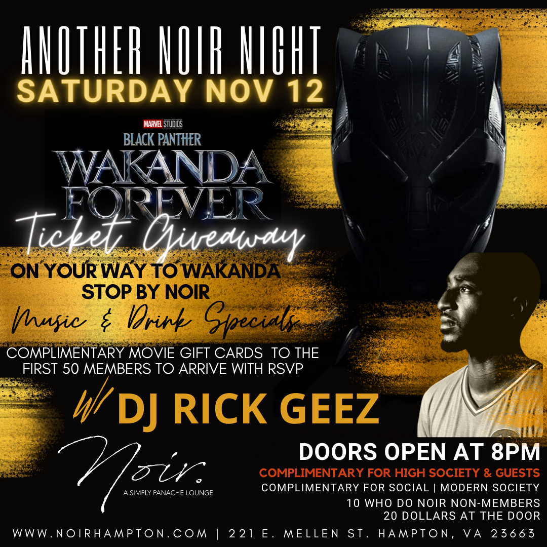 WAKANDA NOIR NIGHT | Noir