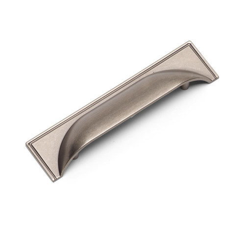 WINDSOR, Cup Handle, 96mm Centres, Pewter | ICONIC KITCHENS & BE