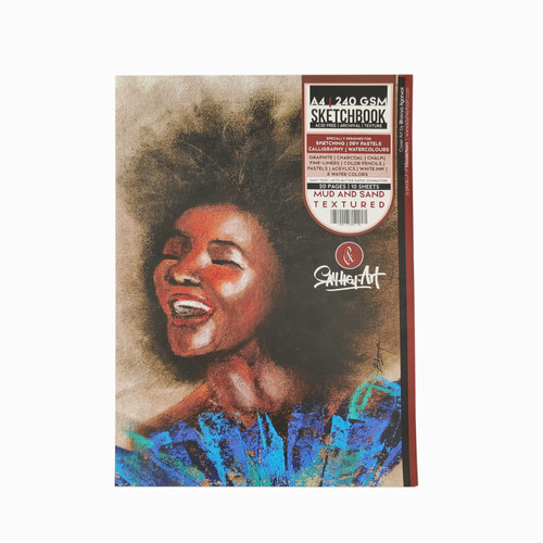 A4 Brown Texture Sketchpad | Mud & Sand - 240gsm | with Butter Paper ...