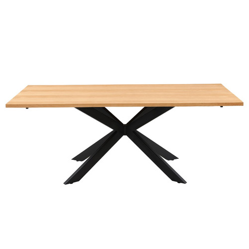 BARLOW DIN TABLE 200X100X76CM-NATURAL/BLK | Homemakers Hub
