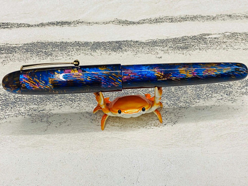 Vazir Meteor Shower Cellulose Acetate - Blue | Vazir Fountain Pens