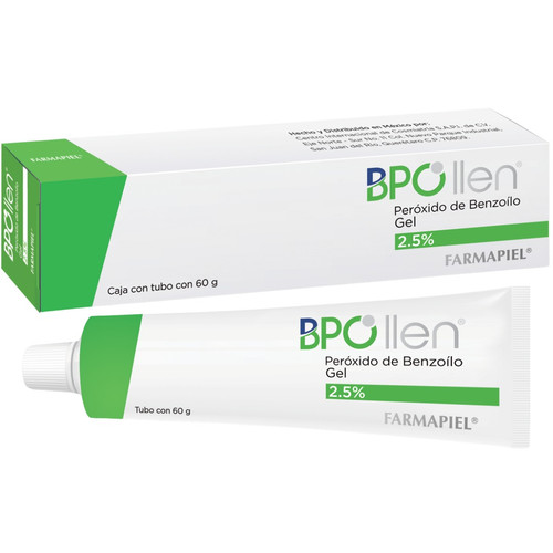 Bpollen 2.5 Peróxido de benzoilo al 2.5% 60g | Farmacias Dermocutánea
