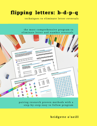 Flipping Letters Reversal Workbook: b,d, p & q | ADHD Reading