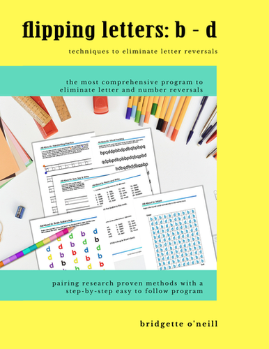 Flipping Letters Reversal Workbook: b & d | ADHD Reading