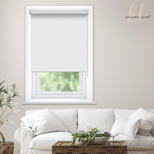 Kensico Lane® Room Darkening Chain Loop Roller Shade - Windsor White ...