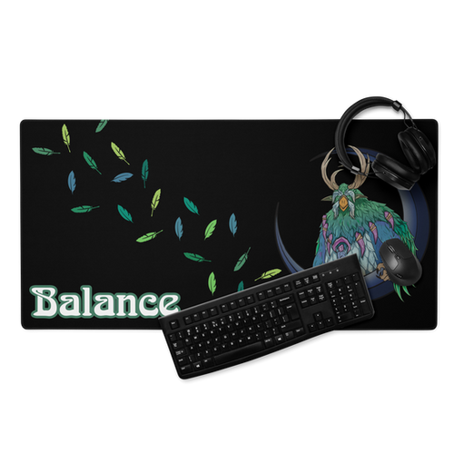 Boomkin Gaming Mouse Pad with Feathers | Cult of Elune