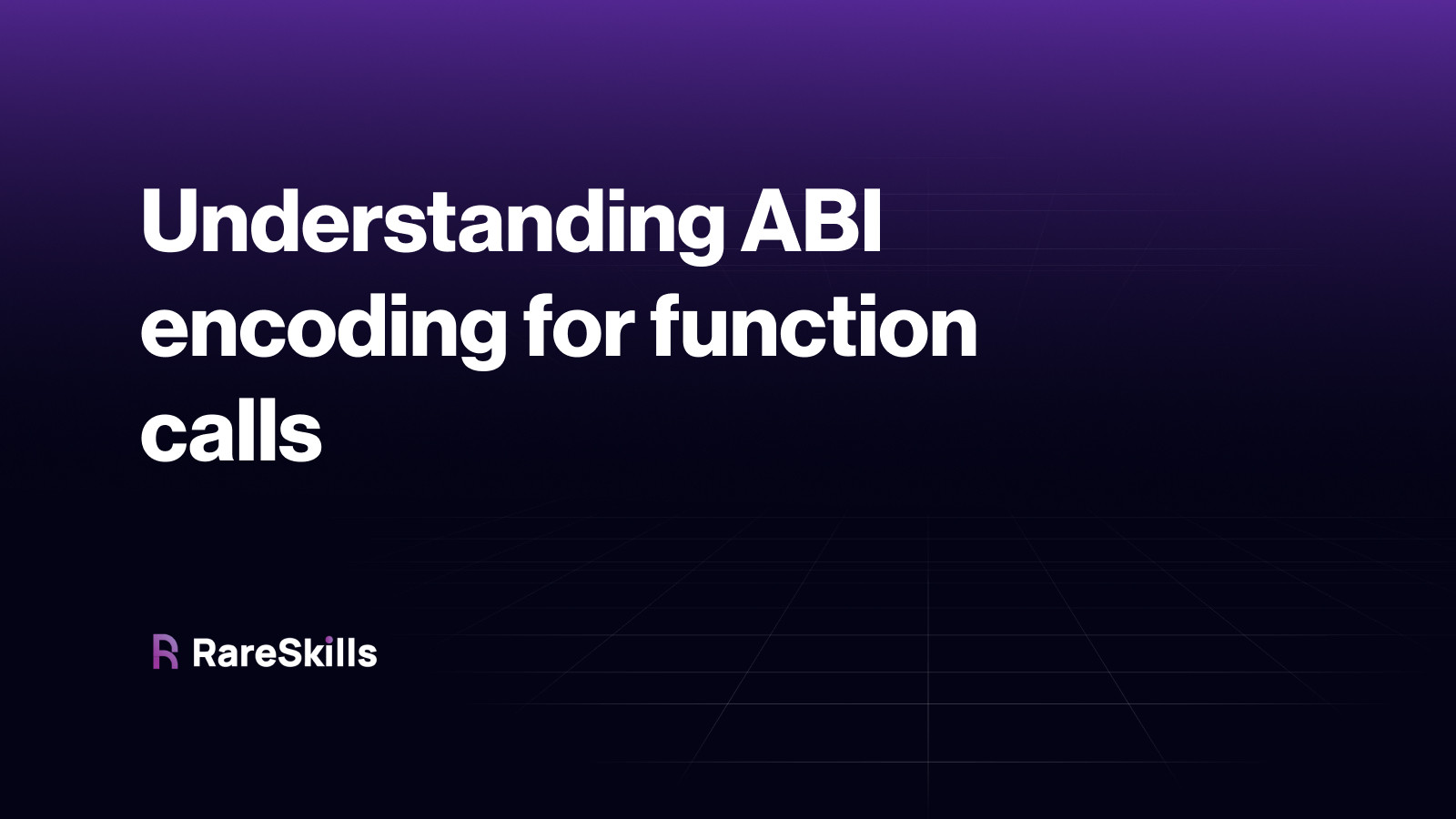 Understanding ABI encoding for function calls