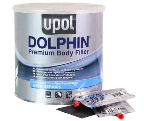 U-POL Dolphin Premium Polyester Body Filler for Deep Repairs 3L | Car ...