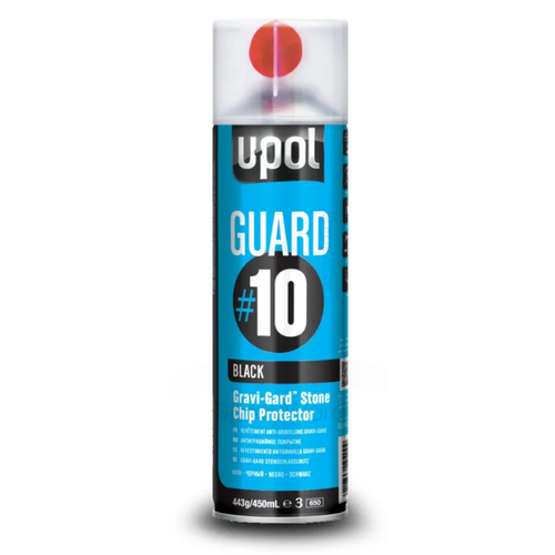 U-POL GUARD #10 Gravi Guard Black Stone Chip 450ml Aerosol | Car Paint ...