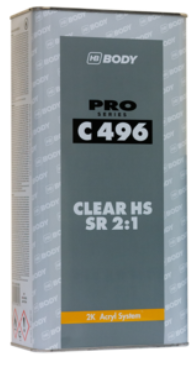 HB Body C 496 Lacquer 5L 2k Clear 2:1 Car Clearcoat | Car Paint Warehouse