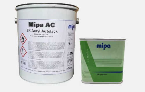 MIPA Mercedes 147 Arctic White 2K Direct Gloss 2pack Inc Hardener H25 7 ...