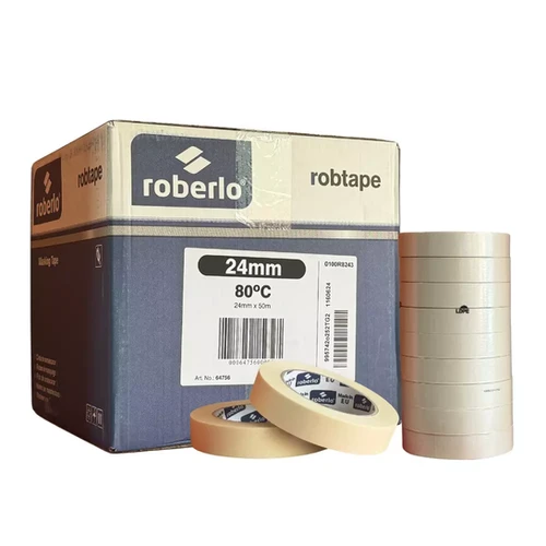 Roberlo 80°c Premium Automotive Masking Tape 1" / 24mm x 50M 36 Rolls ...