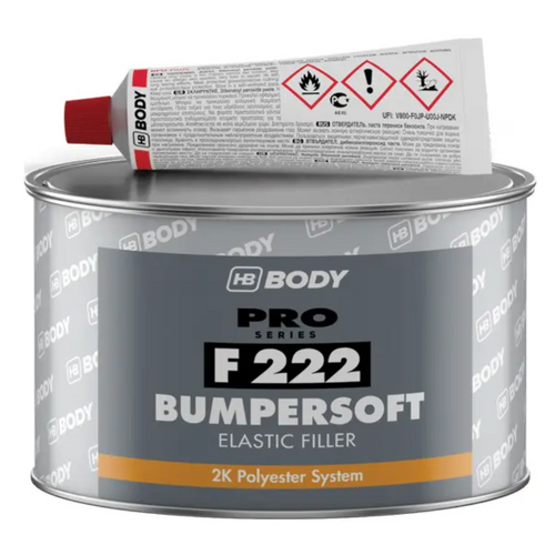 HB Body 222 Bumpersoft Elastic Plastic Body Filler 1kg | Car Paint ...