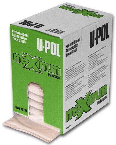 U-POL Sticky Tack Rag Cloths 50pk Bodyshop Wipes UPOL 50 Individually ...