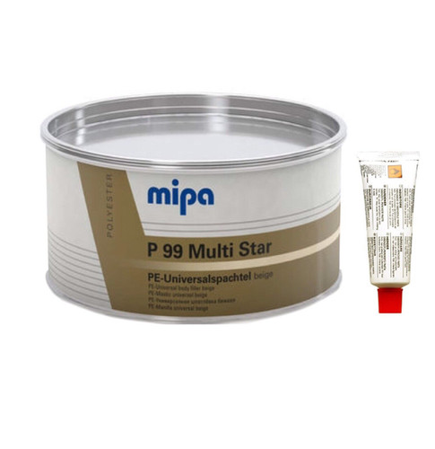 Mipa P 99 Multi Star Stopper Finishing Body Filler Inc Hardener 2kg ...