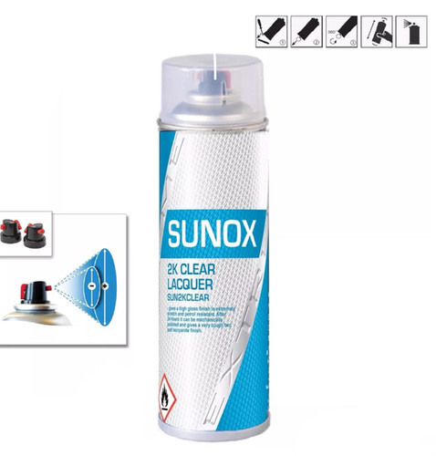 SUNOX Extreme Genuine 2k Aerosol Clear Lacquer 500ml | Car Paint Warehouse