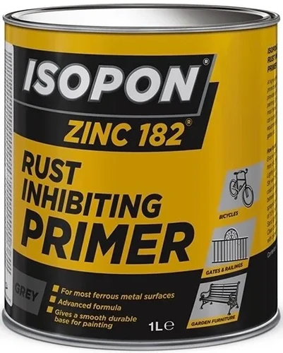 U-POL DAVIDS ISOPON ZINC 182 Rust Inhibiting Primer 1k 1L Z182/1 UPOL ...
