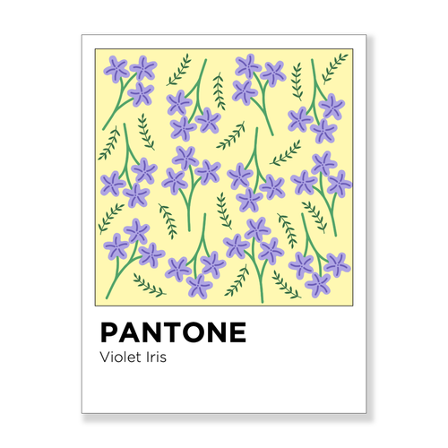 Violet Iris Pantone Card | Nine Crafts