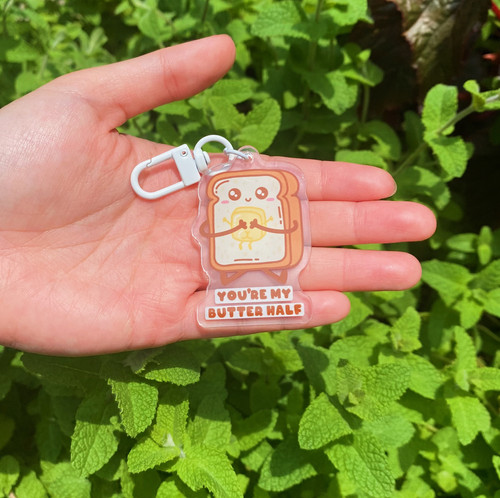 Butter Half Keychain | Nine Crafts