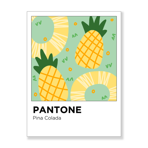 Pina Colada Pantone Card | Nine Crafts