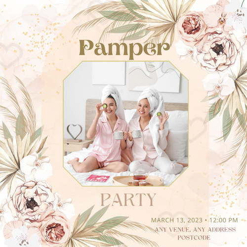 Pamper Party Invitation | Evitation Animations