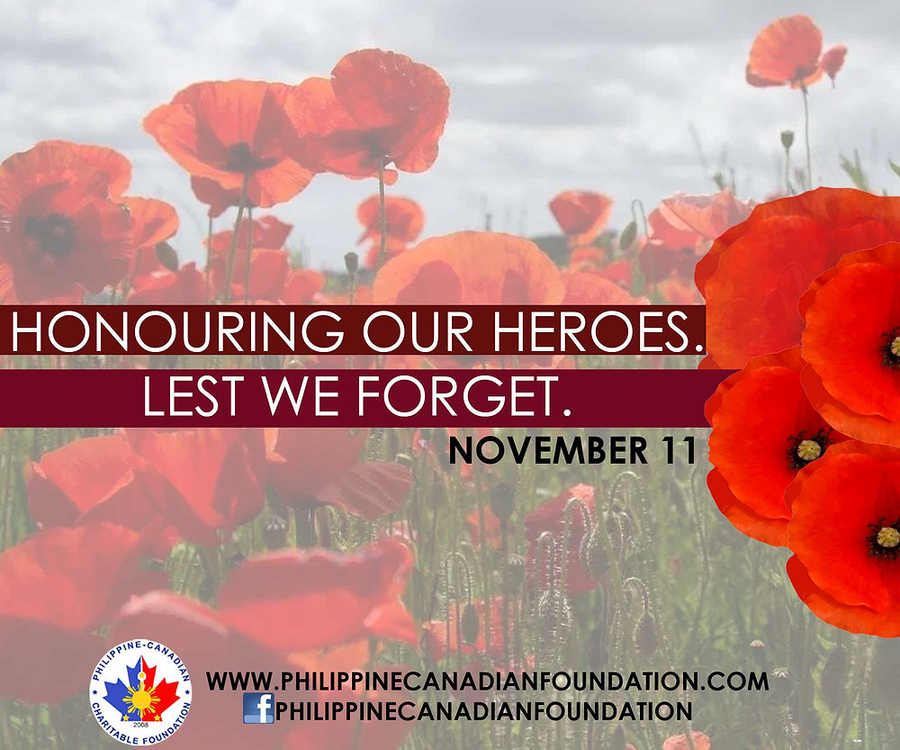 Honouring our Heroes on Remembrance Day. Lest We Forget.
