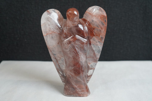 Red Hematoid Quartz Angel | From The Mines