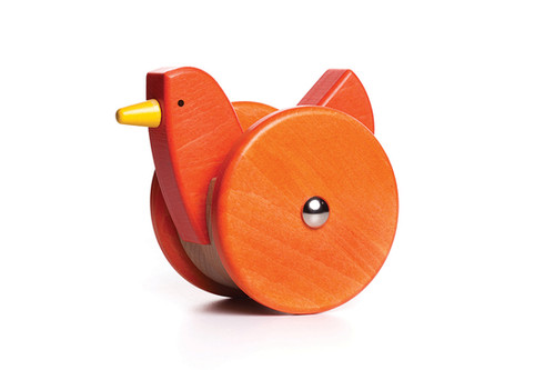 Bajo Wooden Wobbly Chicken Red | Sea Whistle