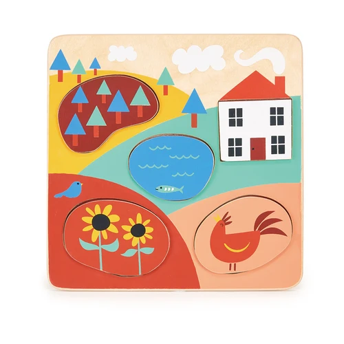 Wooden Countryside Inset Puzzle | Sea Whistle